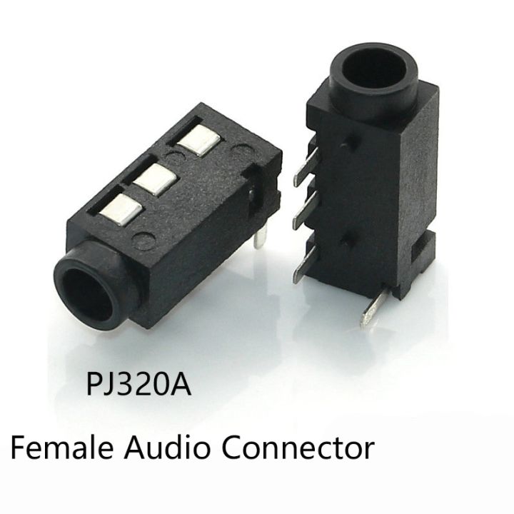 100Pcs 3.5mm Female Audio Connector 4 Pin DIP Headphone Jack Socket PJ ...