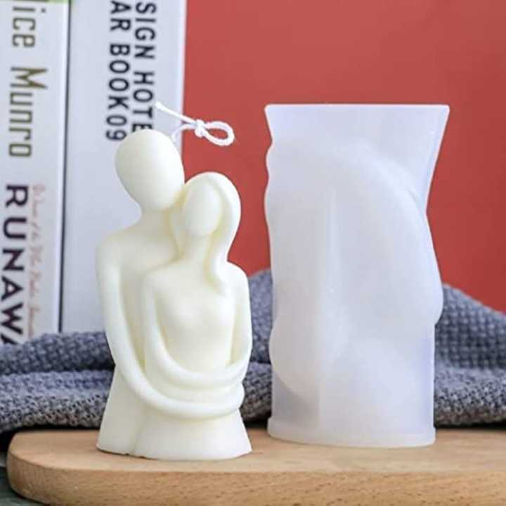 Sukrip Store Couple Body Shape Candle Molds with 50 Candle Wicks And ...