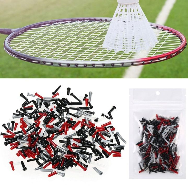 1 Bag Nylon Thread Nail Lightweight Badminton Racket Grommets Eyelets ...