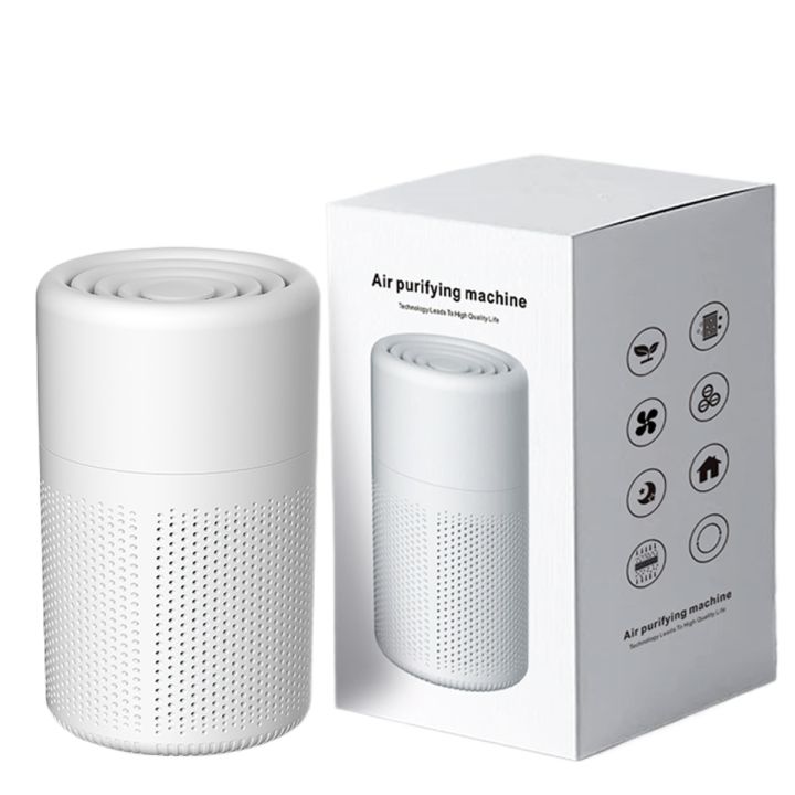 Small Air Purifier and Diffuser 2 in 1 with H3 HEPA Filter for Smoke ...