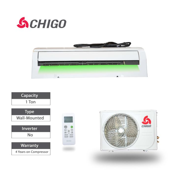 CHIGO Air Conditioner 1 Ton Non- Inverter Split - Type AC - CS35H3A | Daraz.com.np