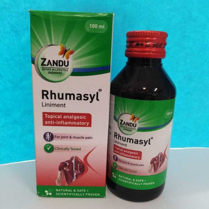 Zandu Rhumasyl Liniment For Joint & Muscle Pain - 100 ml | Daraz.com.np