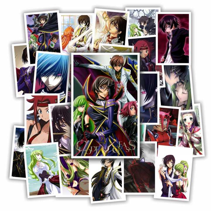 KYVOR Code Geass Anime Collectible Sticker Pack of 25pcs (9cm x 6cm ...