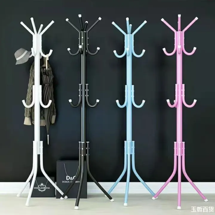 Tree Coat Clothes Hanger Stand with 12 hooks Single Pole Design ...
