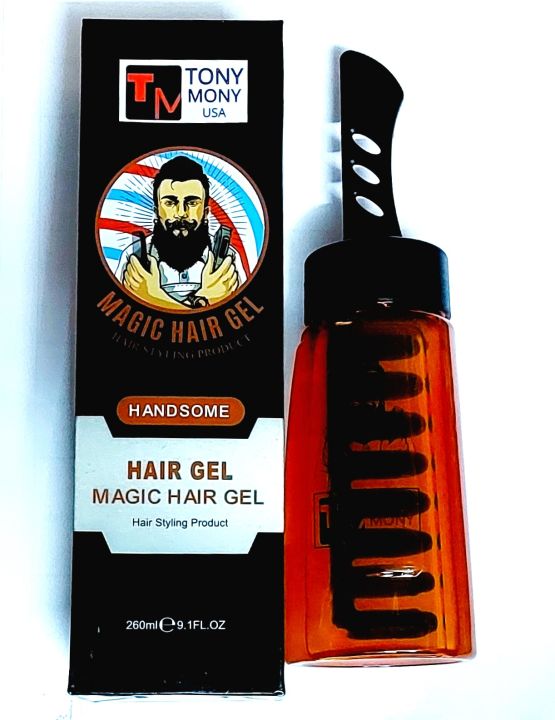 Tony Mony USA Hair Gel With Comb Magic Hair Gel For Men 260ml | Daraz ...