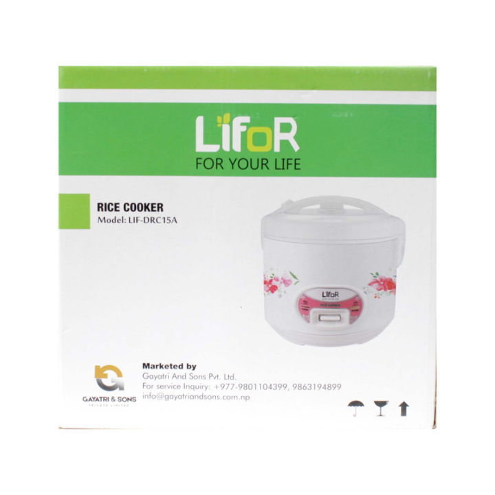 Lifor Rice Cooker 1.5L | Daraz.com.np