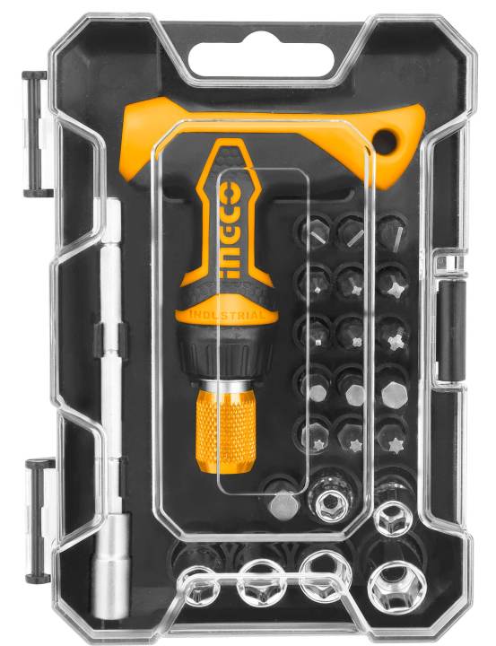 Premium Quality 24 pcs Bits Set With T-Handle Ratchet Wrench Ingco ...