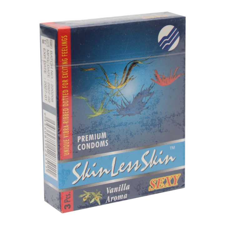 Skinless Skin Lubricated Aroma Vanilla 3 Condoms | Daraz.com.np