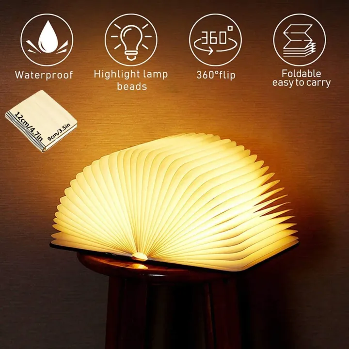 Folding Book Lamp , Book Page Lamp, High Pressure Sodium Vapor Night ...