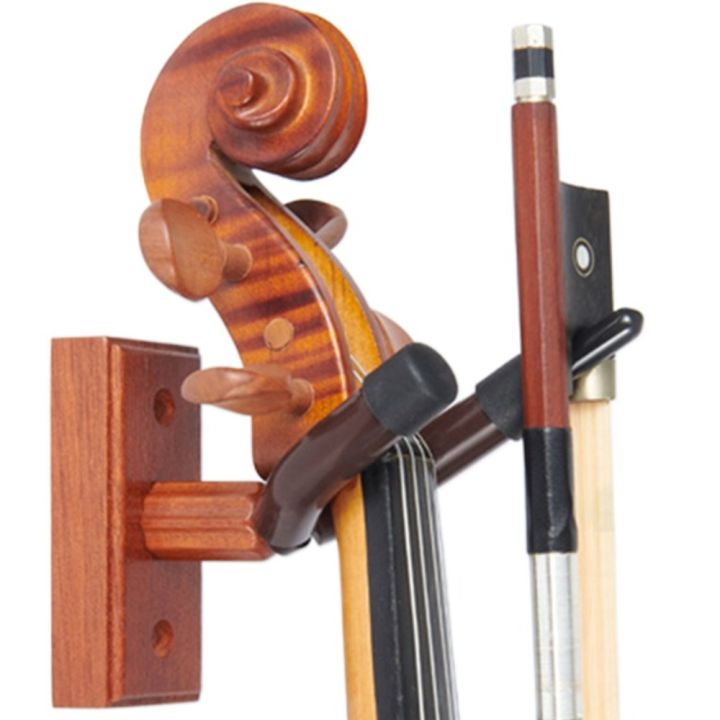 Violin Holder with Bows Hook Wood Base Violin Hanger Hook Hanger ...