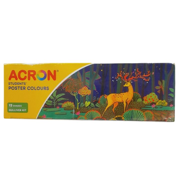 Acron Students Poster Colours Gulliver Kit - 120ml (10ml bottles of 12 ...