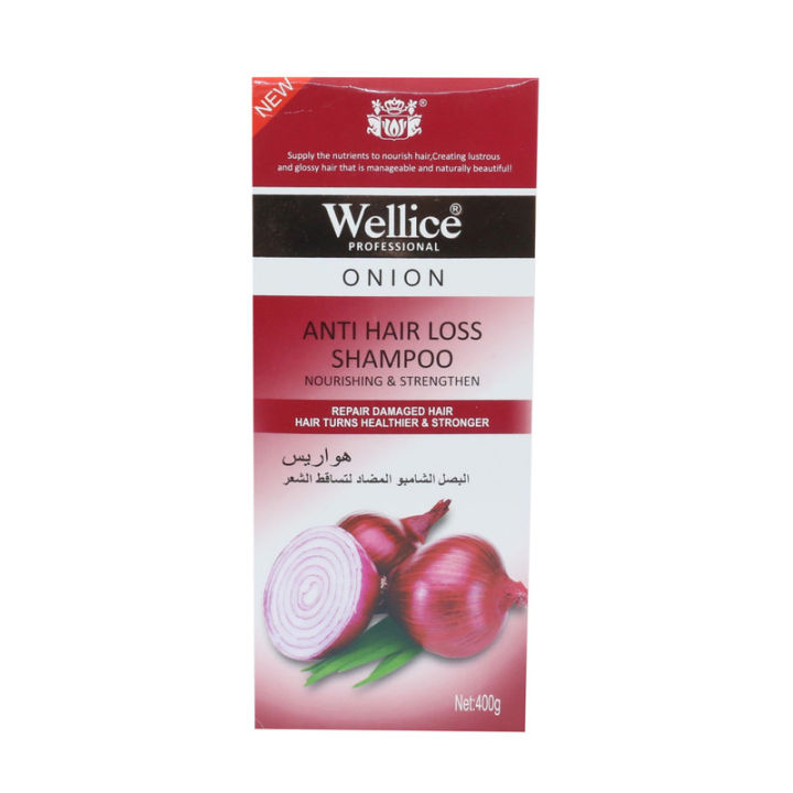 Wellice/Onion Anti Hair Loss Shampoo/Nourishing & Strengthen/400g | Daraz.com.np