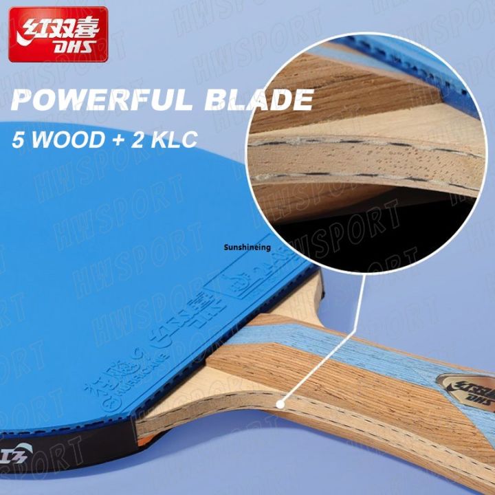 Hurricane rubber forehand sticky hurricane table tennis racket 6DHS ...