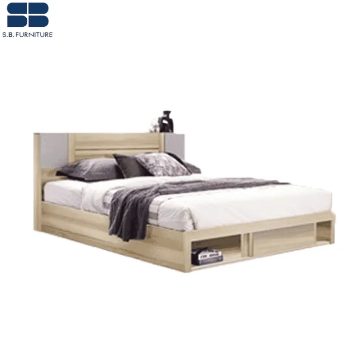 SB Furniture Monteo Bed- Lindberg Oak | Daraz.com.np