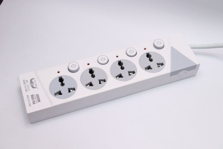 White/Grey Lucky Hawk 4 Socket 4000W Multiplug | Daraz.com.np