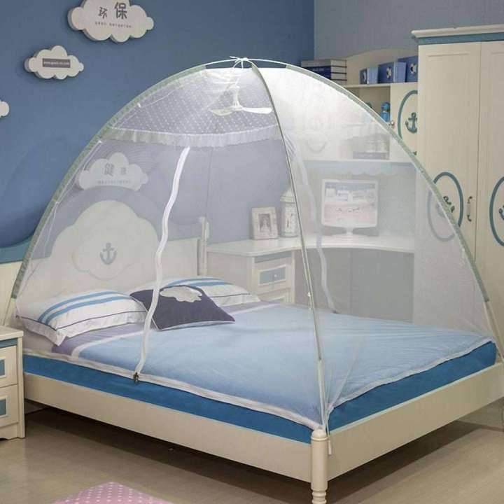 Double Bed Portable Folding Mosquito Net Tent Free Stand (180 x 200 ...