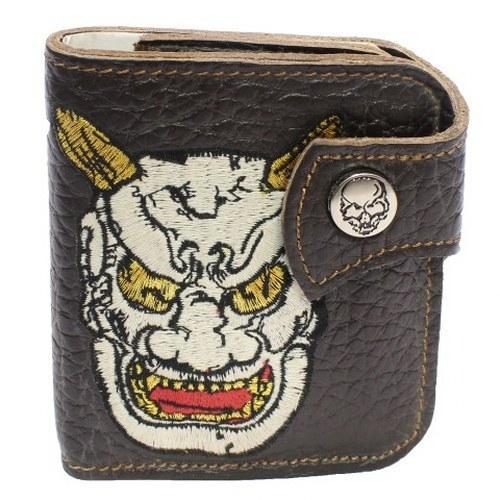 Brown Devil Embroidered Wallet For Men | Daraz.com.np