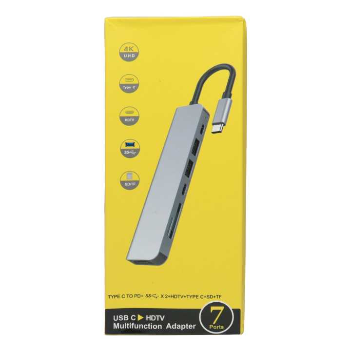 USB -C Digital AV Multiport Adapter 7 ports | Daraz.com.np