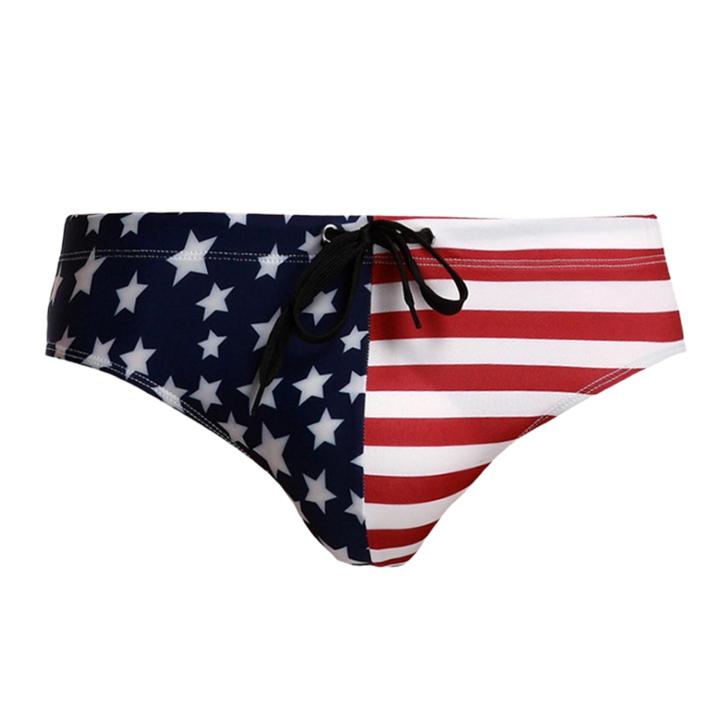 DESCENTE men's swimming trunks Comfortable USA Flag Design Swimming ...