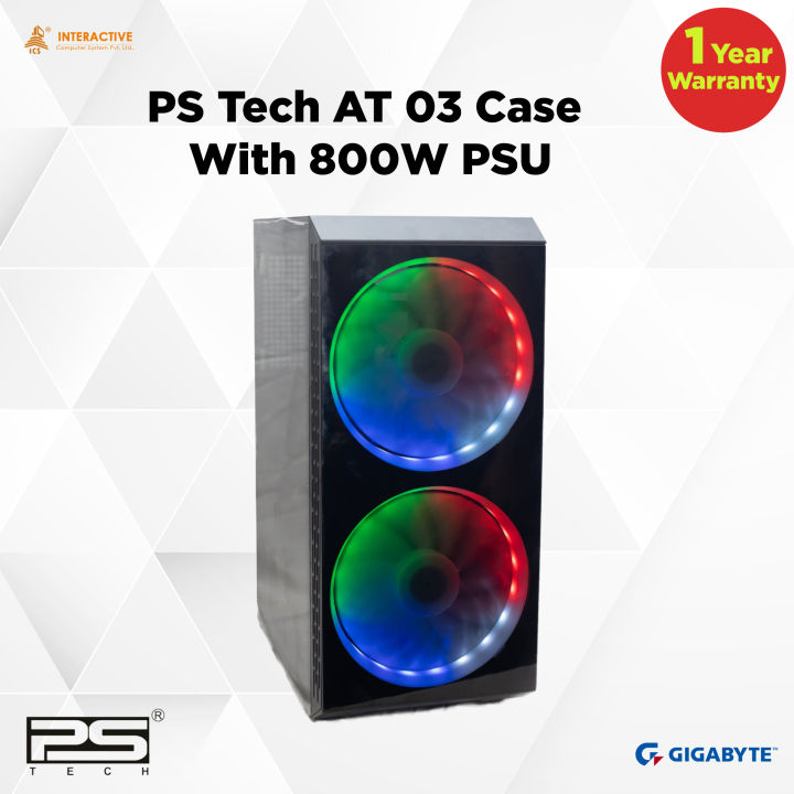 PS Tech AT 03 Gaming Case with 800W PSU | Daraz.com.np