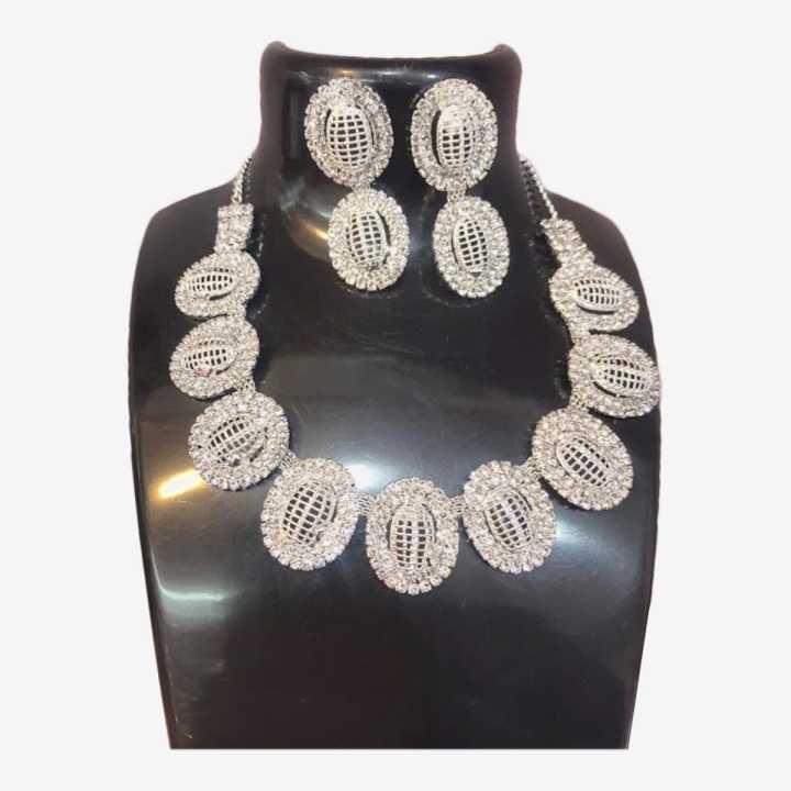 White Ring Design Jewellery Set For Women | Daraz.com.np