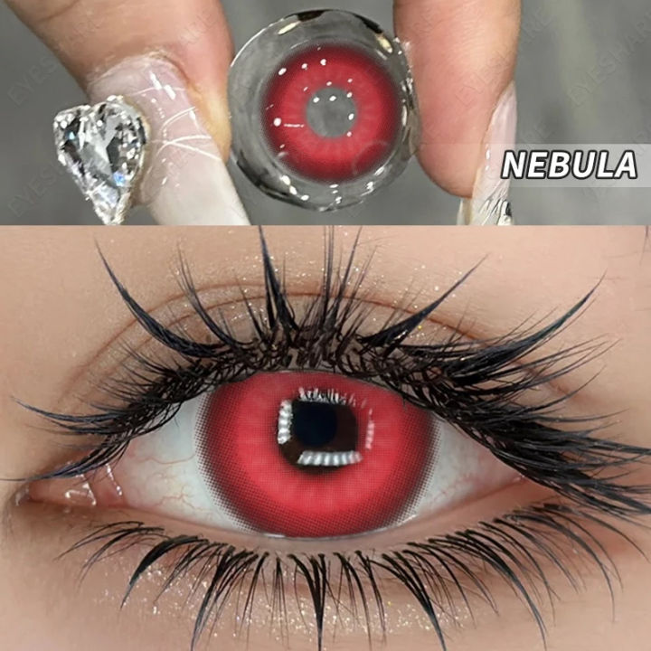GREYJACK Nebula Red Color Contact lens (without lens solution) | Daraz ...