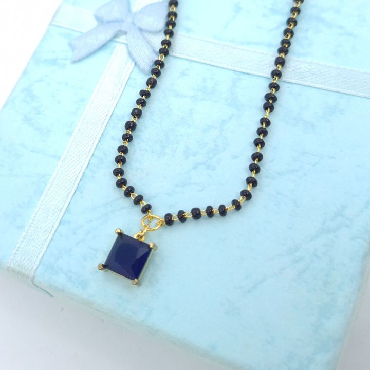Panchadhatu Pendant Gold Plated 5A-Grade American Diamond Mangalsutra ...