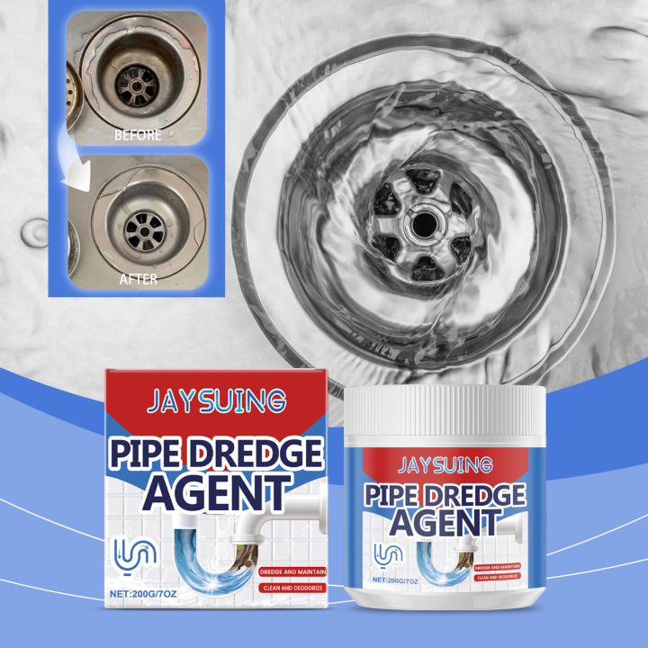 JAYSUING Pipe Dructing Agent Sink Drain Kitchen Toilet Pipe Cleaning ...