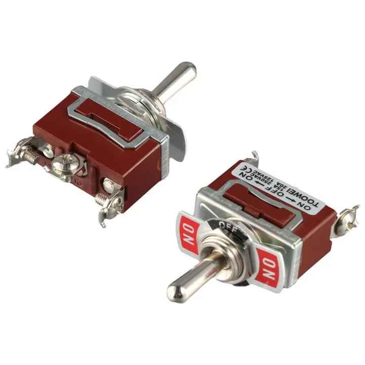 2Pcs Heavy Duty 15A Toggle Switch 3Pin 3 Position Rocker Switches 250V ...