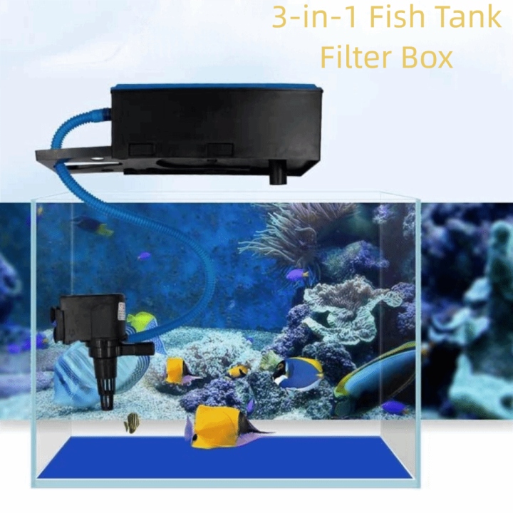 Multifunctional Wall Mounted Fish Tank Filters Silent Built-in ...