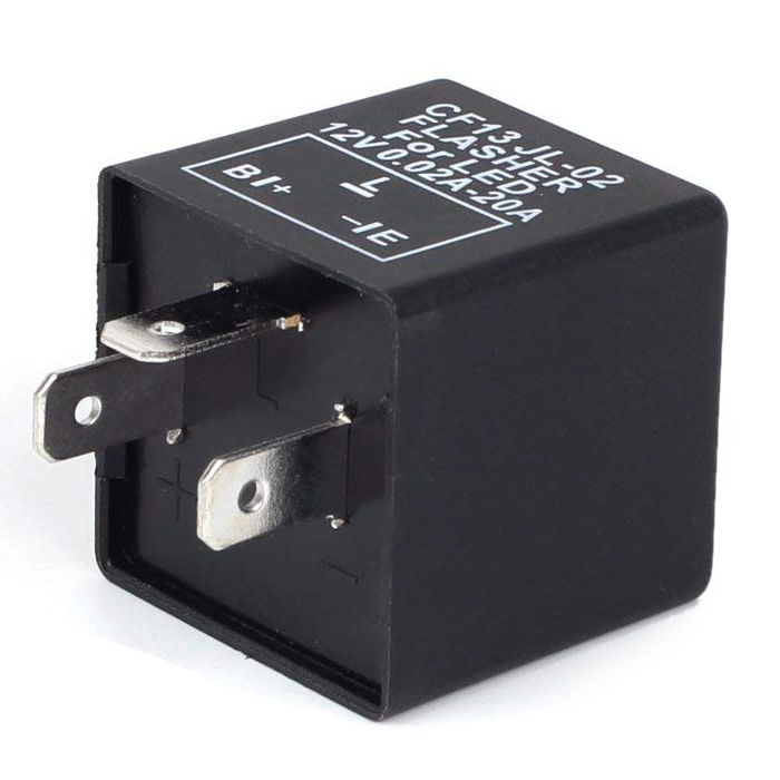 Car 3-pin CF-13 Electronic LED 12V Flasher Relay Fix for Turn Signal ...