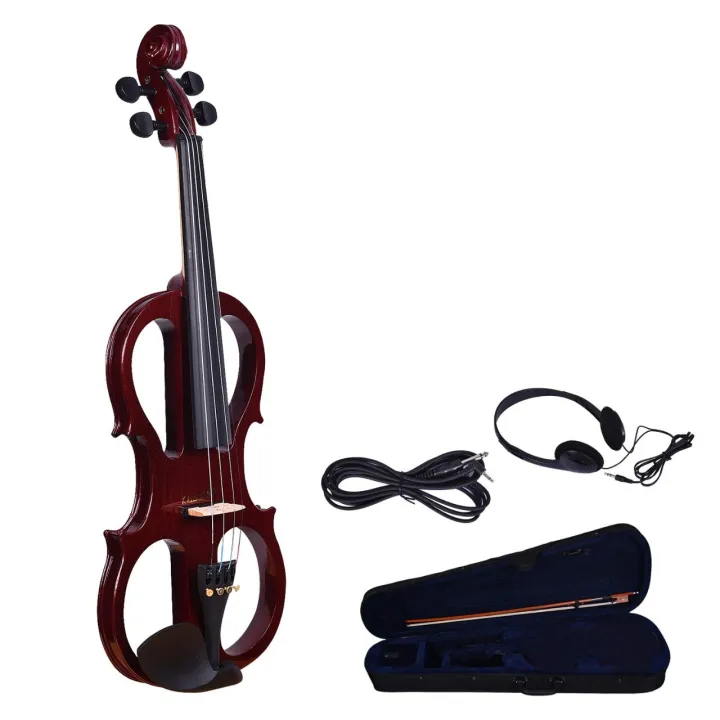 Kadence Vivaldi 4/4 Electric Violin With Bow, Rosin, Hard Case VE100 ...