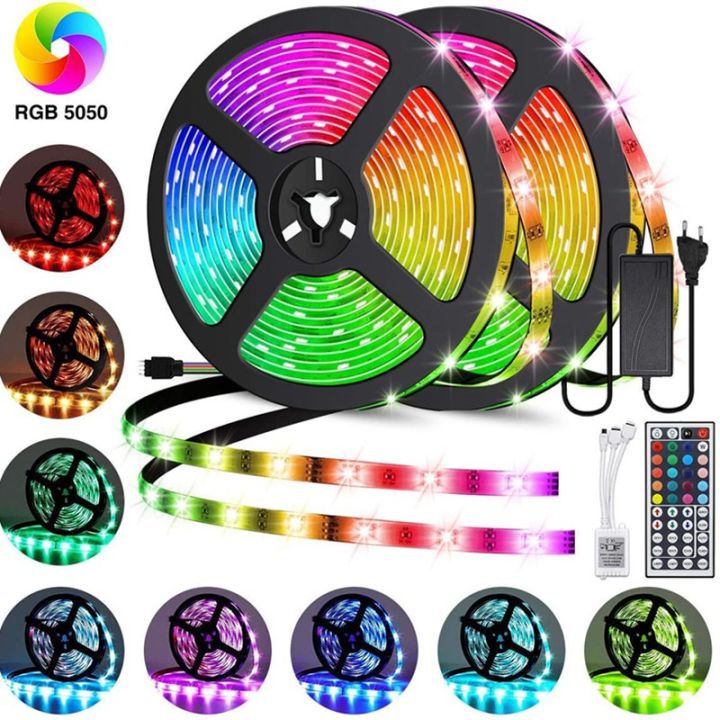 RGB LED Strip Light 10 Meter Remote Control Multicolor With Function ...
