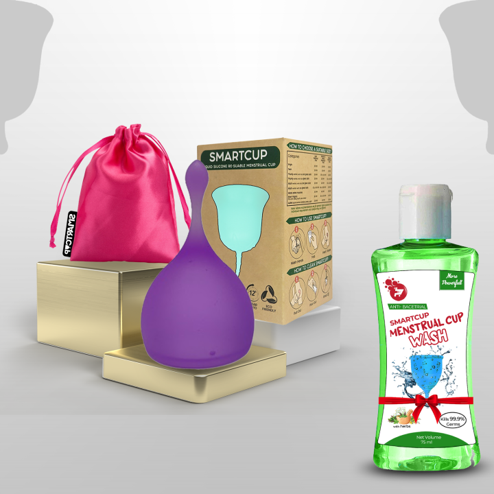SMARTCUP Menstrual Cup FDA Approved Medical grade Silicone( LARGE /30M ...
