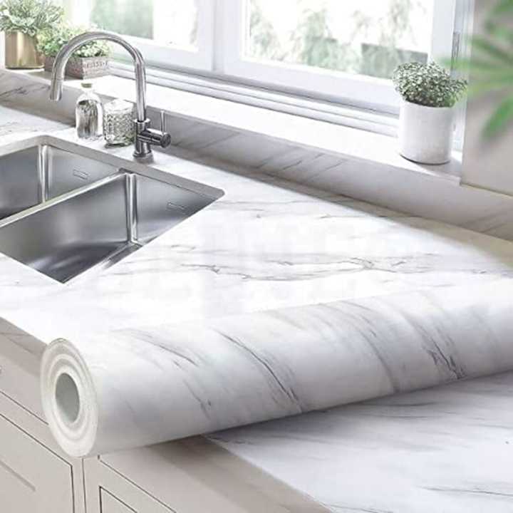 Oil Proof Self Adhesive Kitchen Marble Sticker - 3M x 61cm | Daraz.com.np