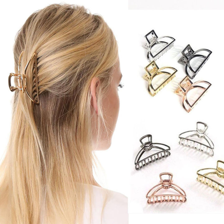 Ladies Large Hair Claw Clamps Small Hair Clip Butterfly Claws Clamps ...
