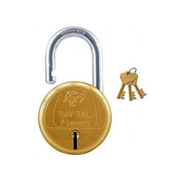 "Godrej" Navtal 7 Lever Shut Height 30 mm Padlock with 3 Keys | Daraz ...