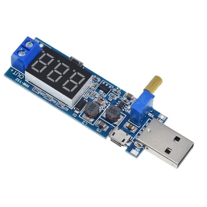 Adjustable Port LED Voltmeter Boost Buck Converter Step UP / Down ...