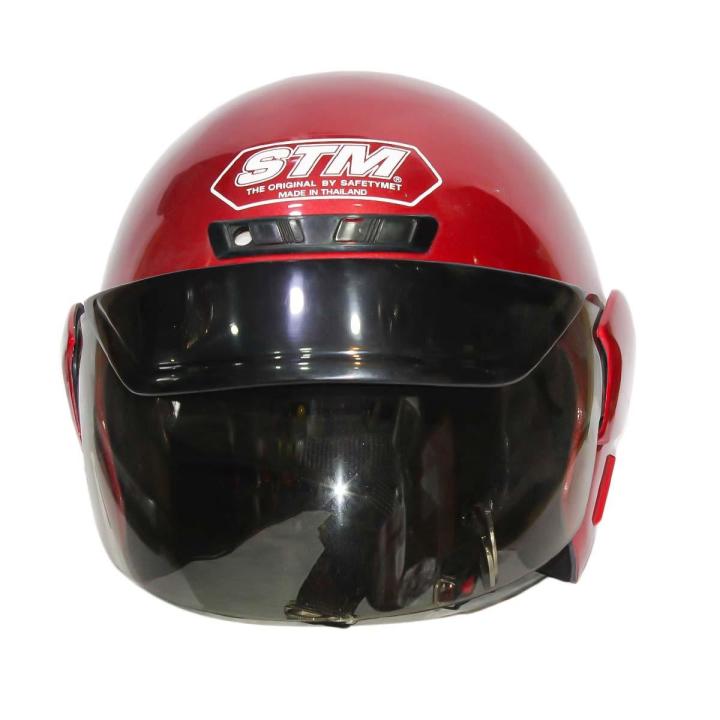 Shinny Red Color Stm Half Helmet | Daraz.com.np