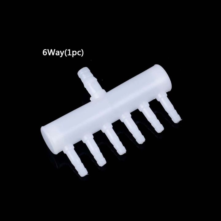 Aquarium Fish Tank Air Flow 6 Way Outlets Plastic Divider Oxygen ...