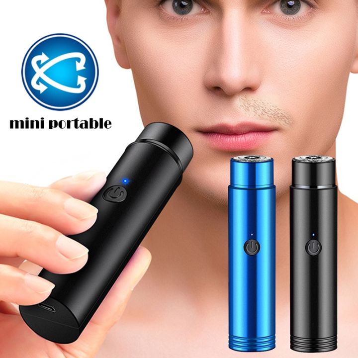 Mini Electric Shaver for Men Washable Small Portable Razor Rechargeable ...