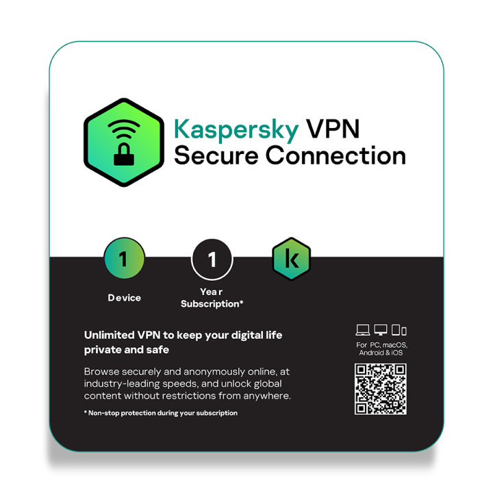 Kaspersky VPN Secure Connection 1 Device 1 Year | Daraz.com.np