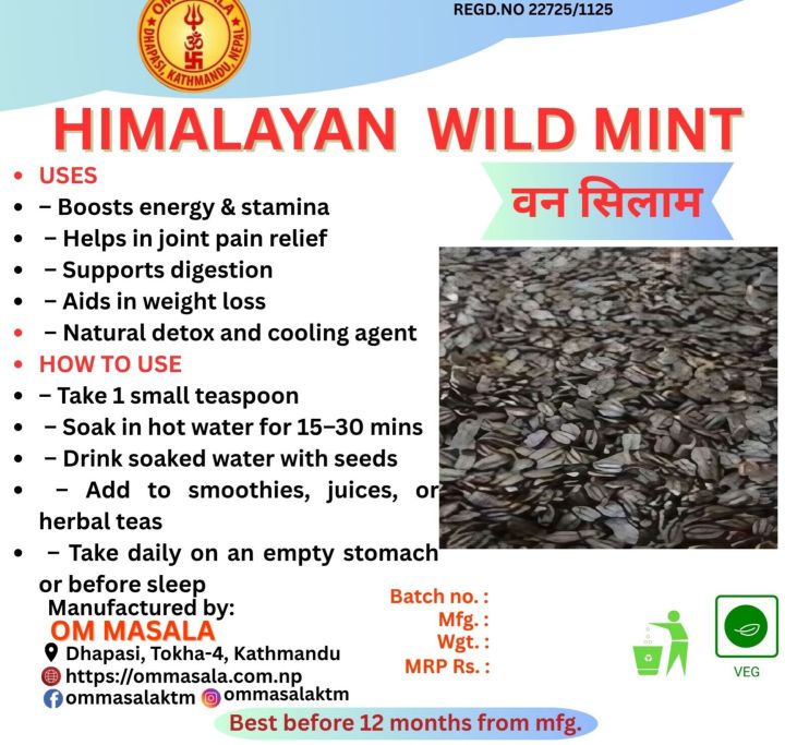 Ban silam (Himalayan Wild Mint)-बन सिलाम-1 KG & 500gms | Daraz.com.np