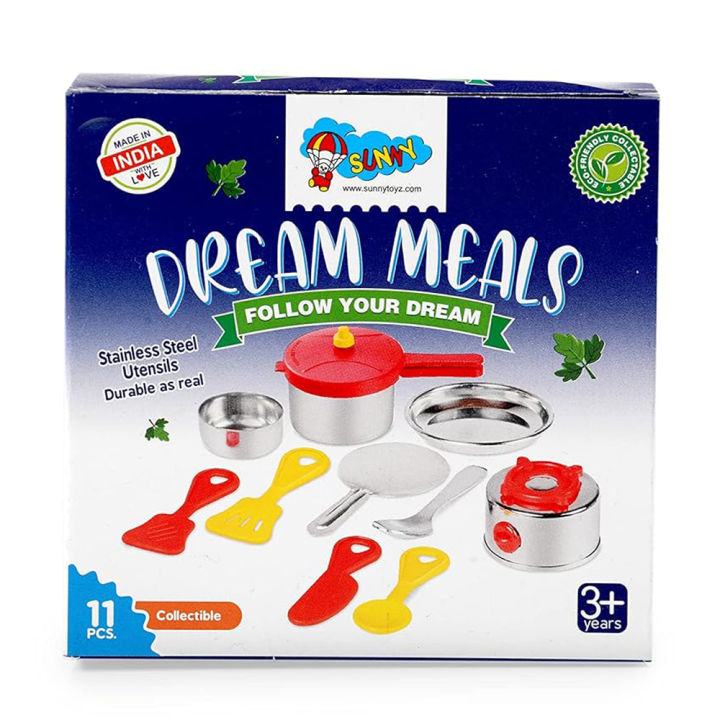 11 Pieces Dream Meal Kitchen Set Stainless Steel Utensils - Perfect ...