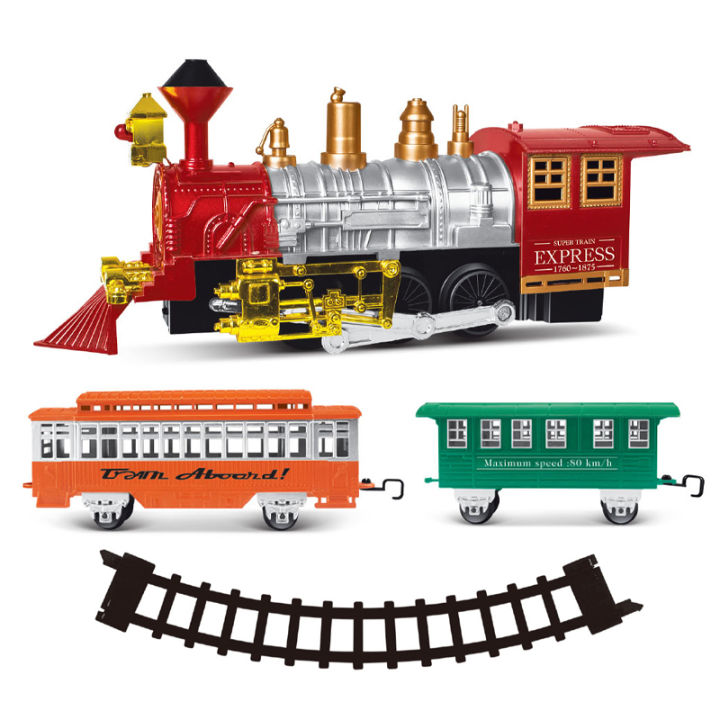 Building Blocks Slot Rail Train Track Set Educational Toys With Light ...