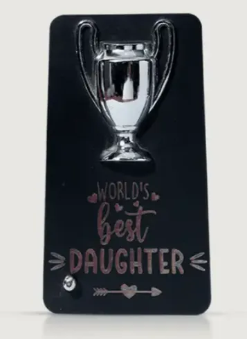 Personalized World's Best Daughter Award - Silver Trophy – Masta Kala ...