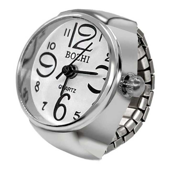 Enacolor Design Elastic Stretchy Quartz Watch Rings for Women Man ...