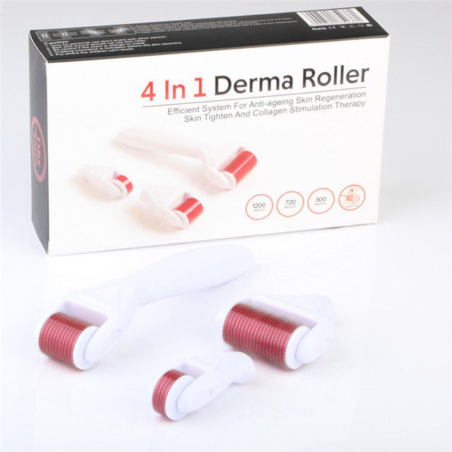 4 In 1 Derma Roller Set 0.5mm 1mm 1.5 mm Microneedle Zgts Derma Rollers ...