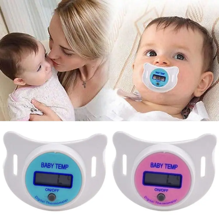 1 Piece Infant Mouth Temperature Sensor Pacifier Digital Baby Nipple ...