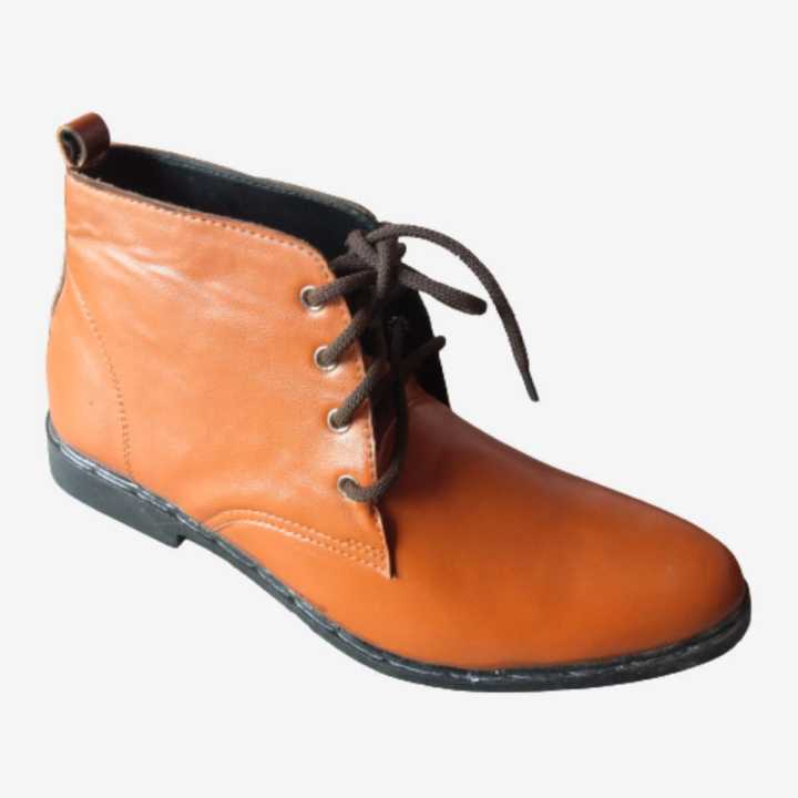 Tan Colour Lace Up Leather Boots For Men | Daraz.com.np